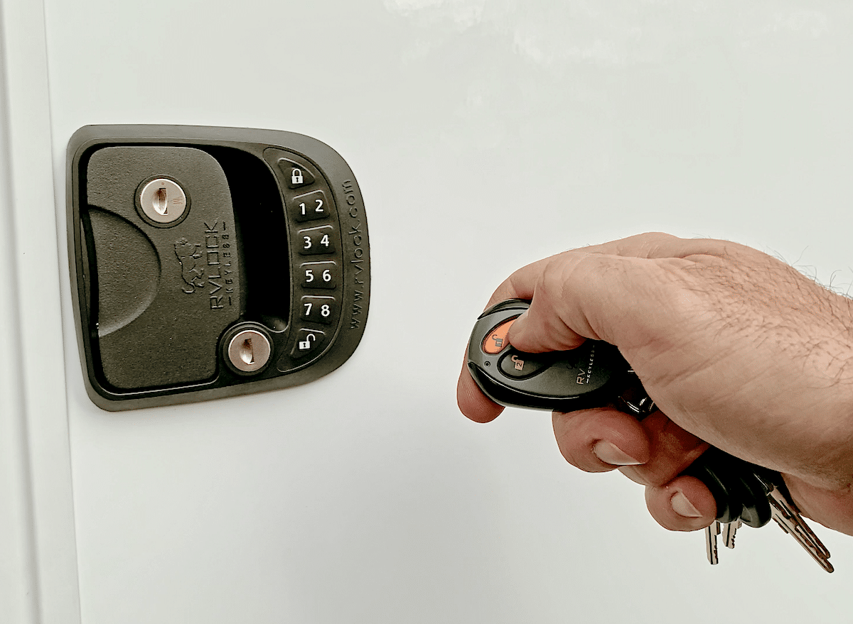 RV Entry Door Lock Replacement On A Travel Trailer - Couch Potato Camping