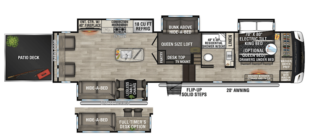 Best RVs With A Patio: Sun Porch Perfect for Pets and Kids - Couch ...