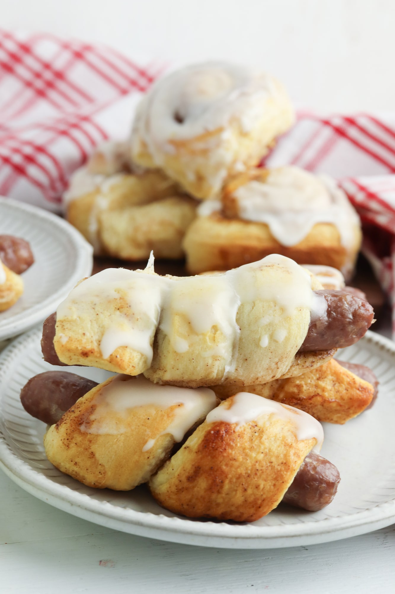 Cinnamon Roll Sausage Pigs in a Blanket - Couch Potato Camping