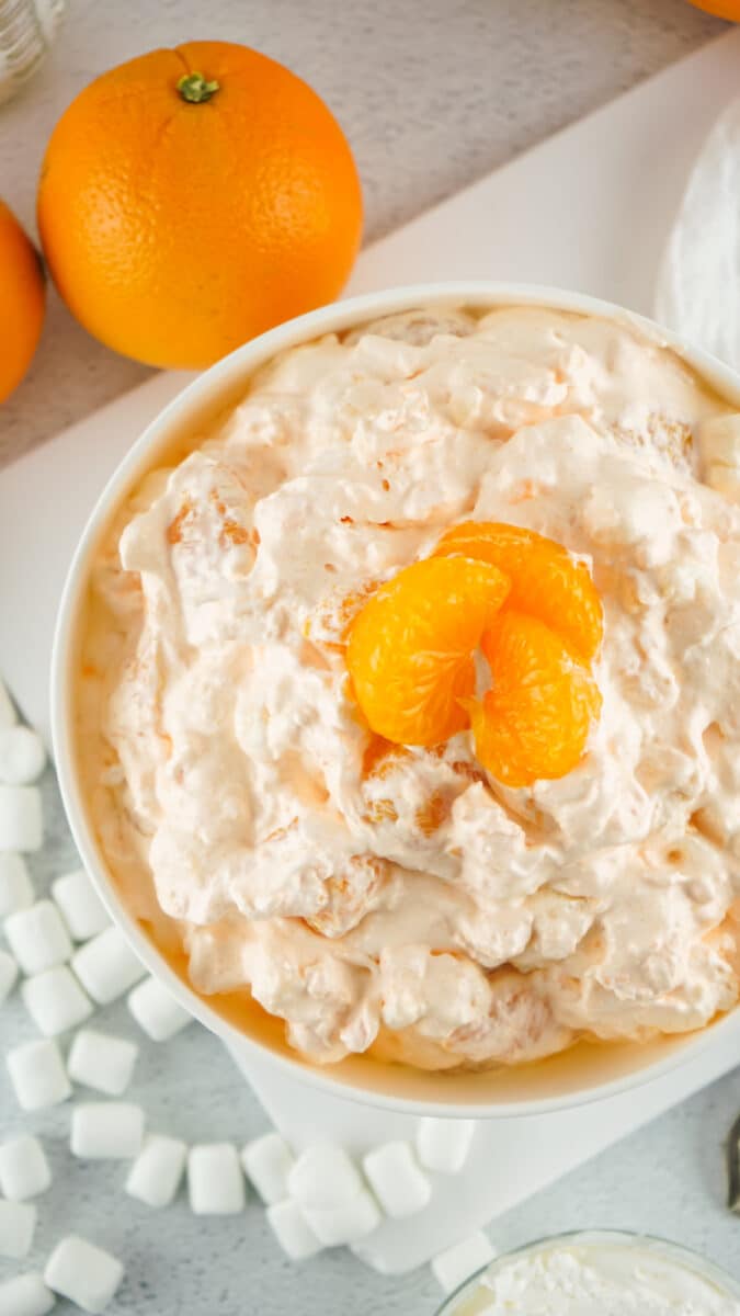 Orange Fluff Salad Recipe - Couch Potato Camping