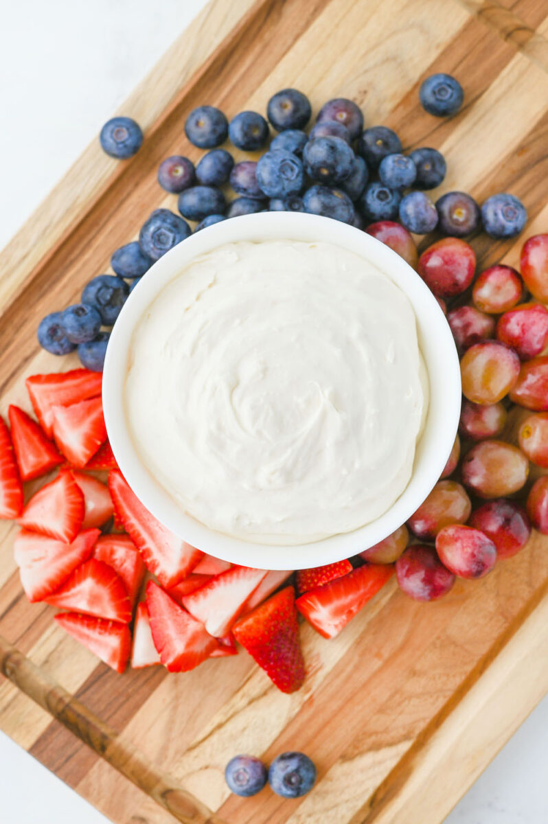Old-Fashioned Fruit Dip Recipe with Cool Whip - Couch Potato Camping
