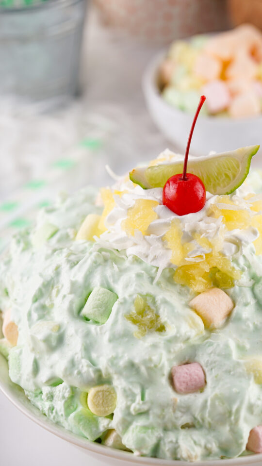 Lime Fluff Salad Recipe - Couch Potato Camping