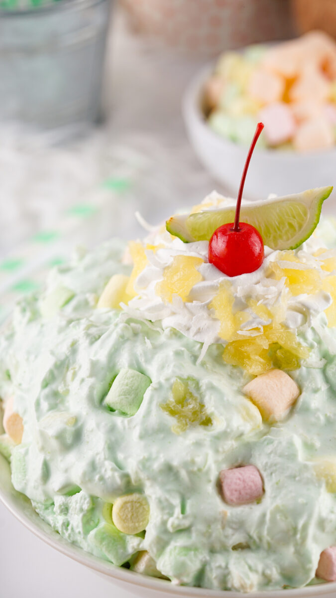 Lime Fluff Salad Recipe - Couch Potato Camping