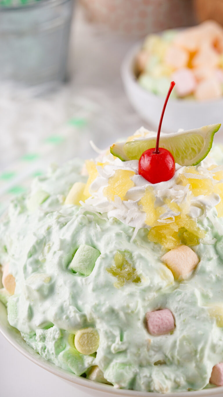 Lime Fluff Salad Recipe - Couch Potato Camping