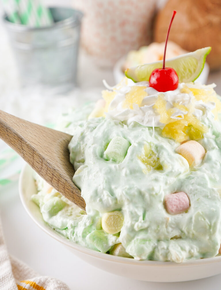 Lime Fluff Salad Recipe - Couch Potato Camping